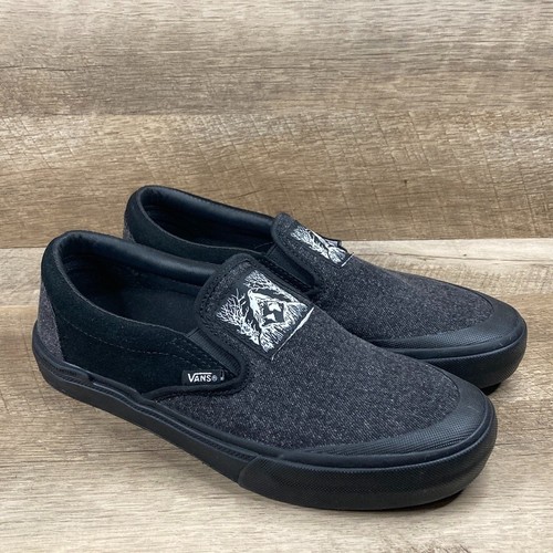 VANS BMX Slip-On Fast And Loose Black PopCush Shoes Mens 6.5 Womens 8 ...