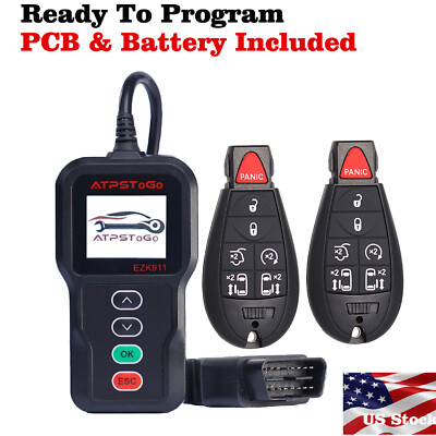 New Replacement Remote Key Fob Kit For 2008-2020 Dodge Grand Caravan ...