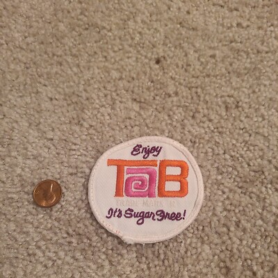 Nice Vintage 3" Round Enjoy Tab Its Sugar Free Patch. Rare | eBay