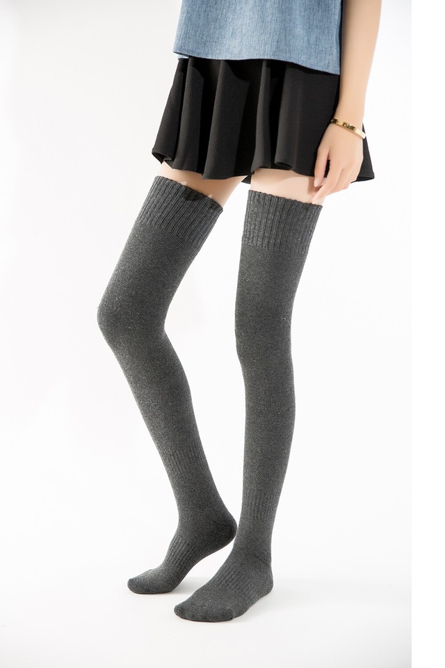 Extra Warm Knee Long Socks,Winter Over Knee Socks,Non Slip Long Winter ...