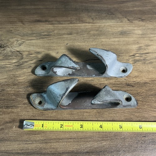 2 Vintage Bronze Boat Chocks 6" x 1" Marine | eBay