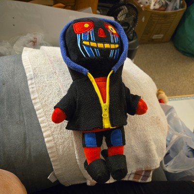 Undertale Glitchtale Sans Plush 10" Skeleton Sentry Hoodie | eBay