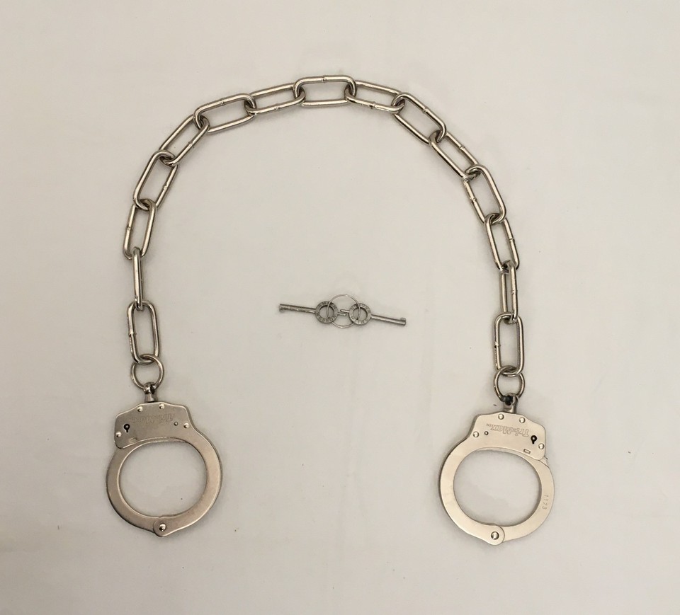 One CTS Thompson Handcuffs Model 1008 Tri-Max Security Handcuffs with ...