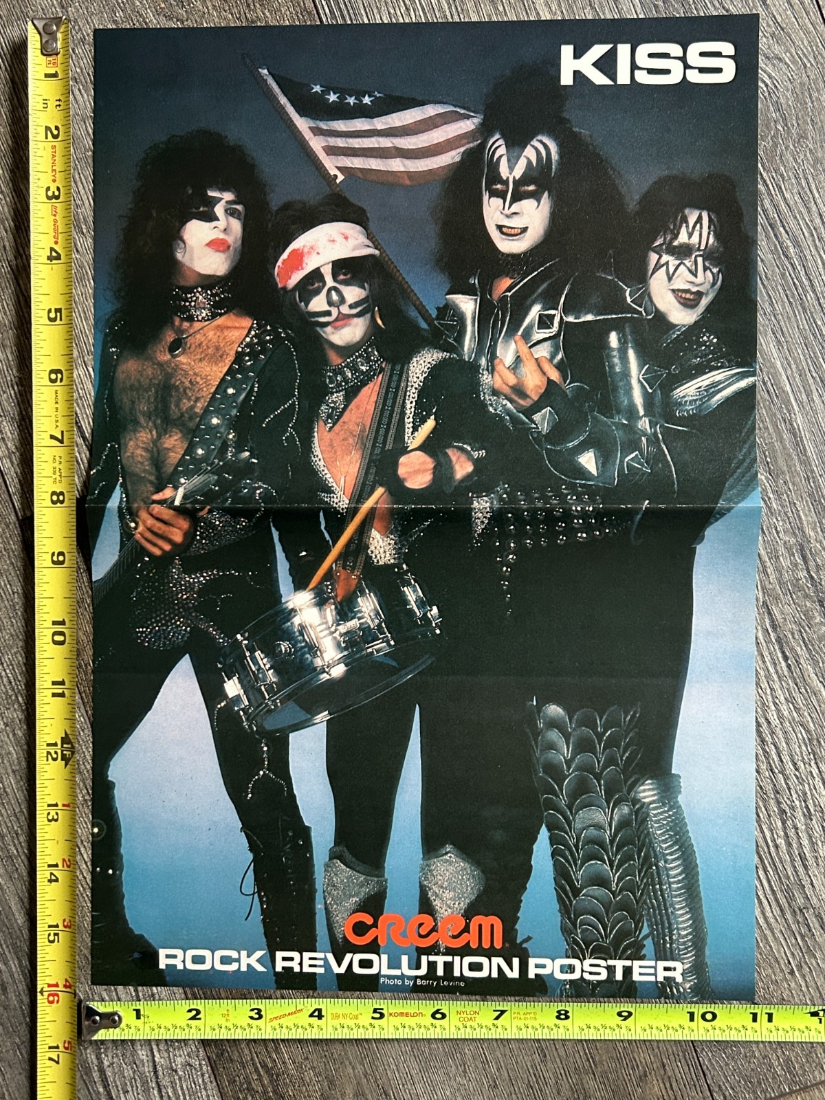 KISS Poster Centerfold Spirit Of '76 Creem Vintage Kiss Aucoin ...