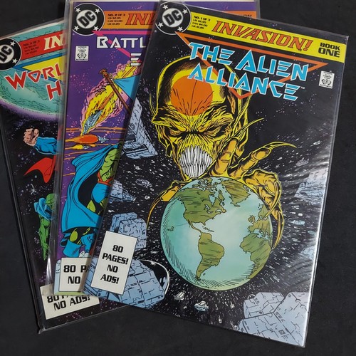 Invasion The Alien Alliance DC Comics 1-3 Complete Mini Series 1988 ...