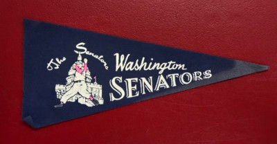 Vintage 1960s Washington Senators Small Size MLB Baseball Fan Pennant ...