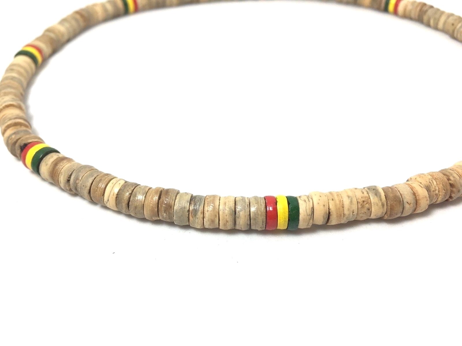 Surfer Coconut Shell Necklace Men Colorful Choker Reggae Thailand Free ...