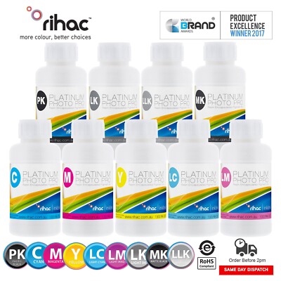 RIHAC Refill Pigment Ink for Epson 3800 T5801 T5809 T0584 T0587 T5806 ...