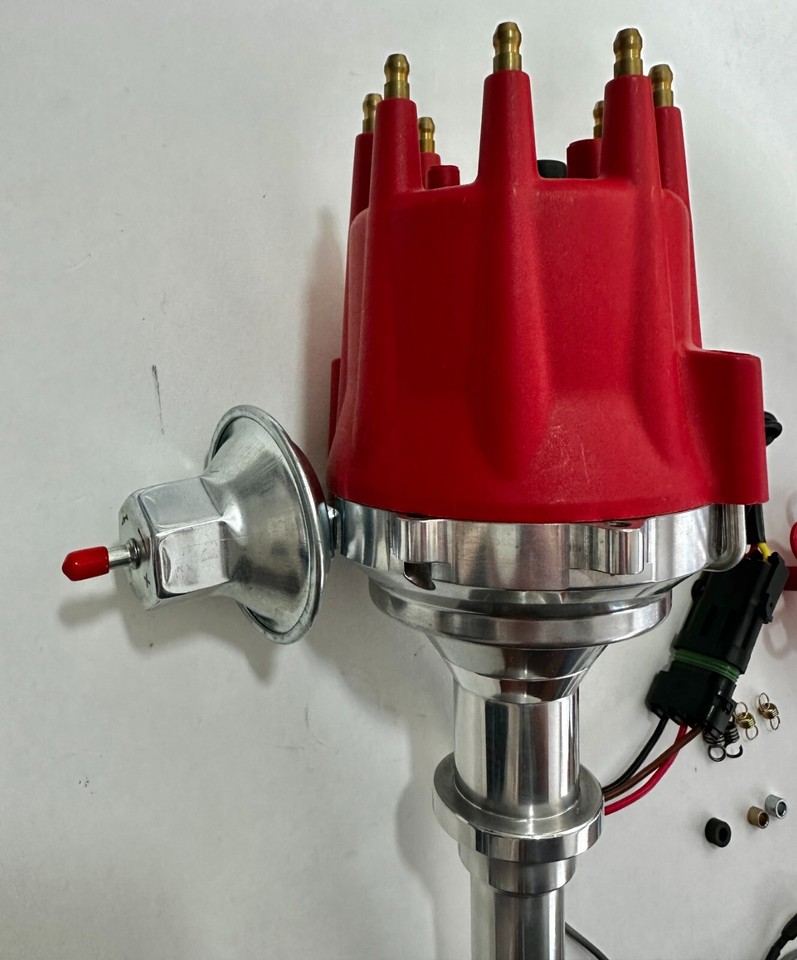 1966-1967 CADILLAC 429 7.0L RED Small Cap HEI Distributor + RED 45,000 ...