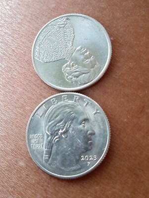 Rare Jovita Idar Quarter 2023 P mint Error Coin Reading "In Cod We ...