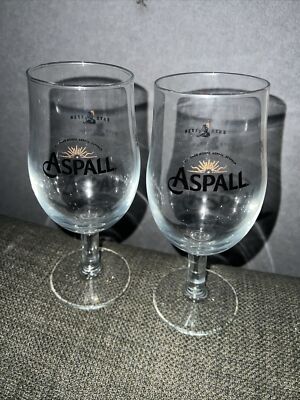 2 x Aspall Cider Pint Glasses Brand New Collectable Man Cave Pub Bar ...
