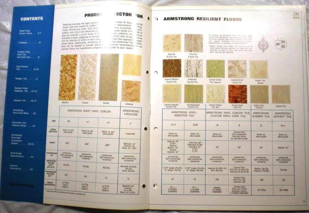 Armstrong Excelon Vinyl Asbestos Floor Tiles | Floor Roma