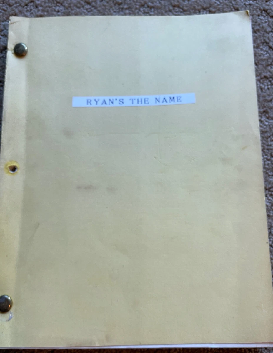 Movie Script Cover Page