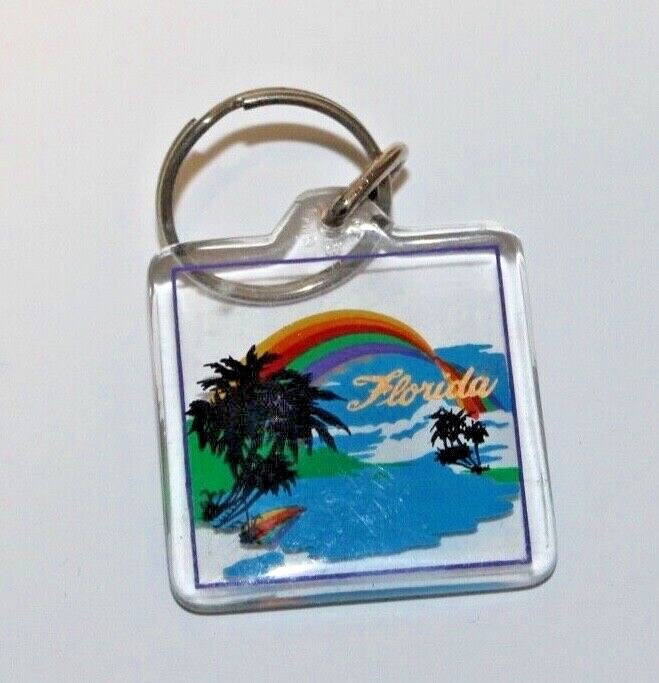 Vintage Florida Palm Trees Key Chain Charm Used in good condition | eBay