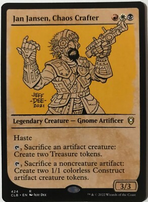 *showcase JAN JANSEN CHAOS CRAFTER Baldur's Gate Commander MTG Magic ...