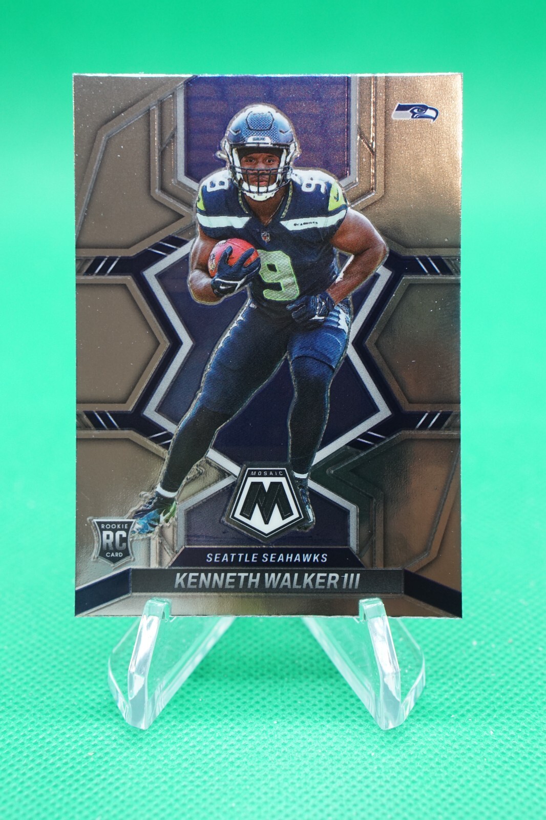 (3 Cards) 2022 Mosaic Base Rookies #308 Kenneth Walker III Seattle ...