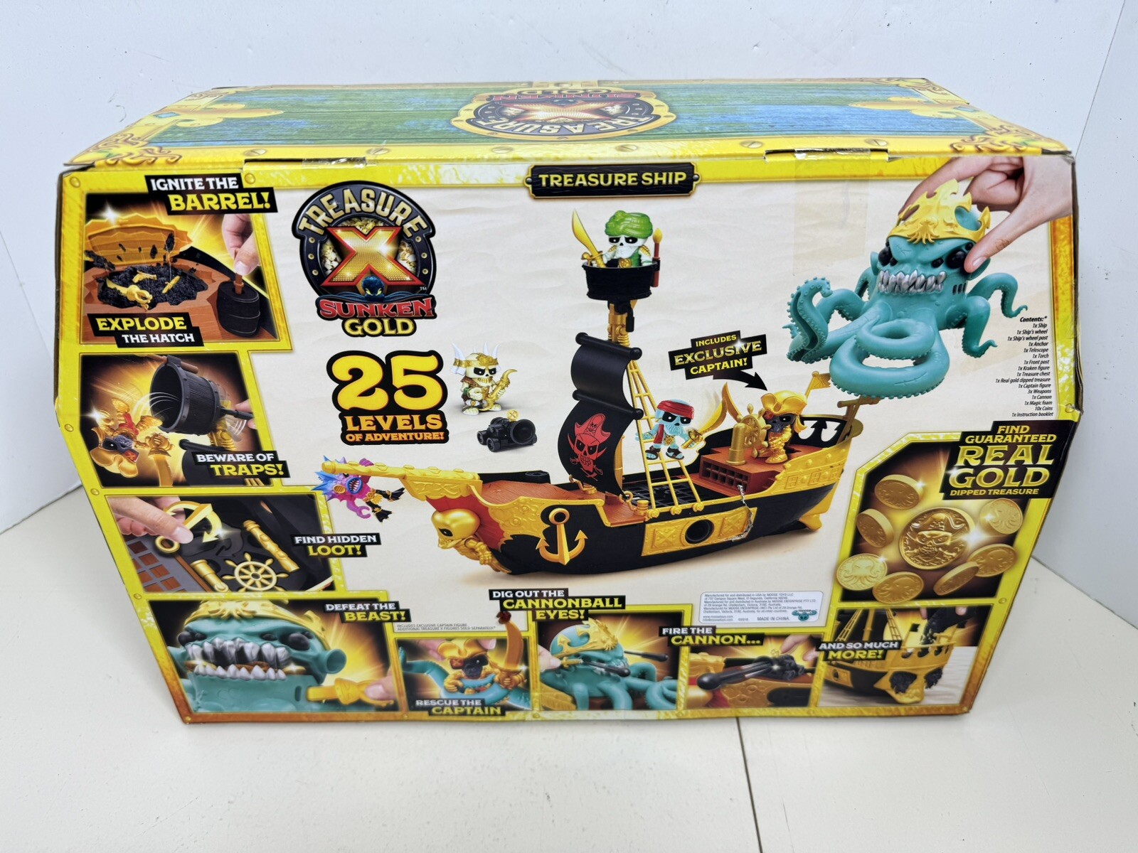 Treasure X Sunken Gold Treasure Ship 25 Levels New Sealed Monster B92