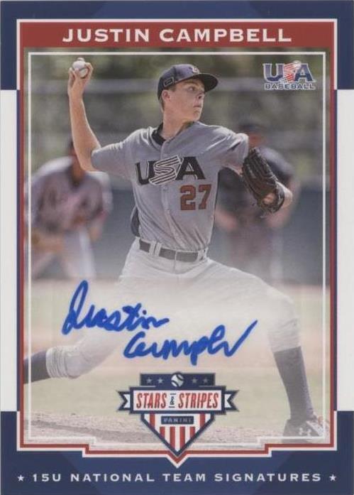 2017 Panini USA Baseball Stars & Stripes - 15u National Team Signatures ...