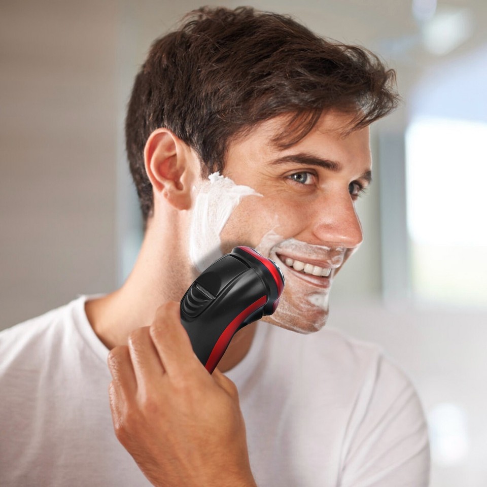 Waterproof Men's Rotary Electric Razor Shaver W/ Pop-up Trimmer Wet ...