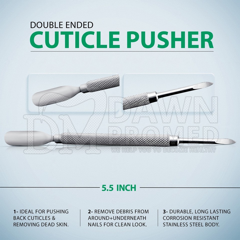 4 Pedicure Kit Toe Nail Clippers Set Cutter Cuticle Pusher Scissors ...