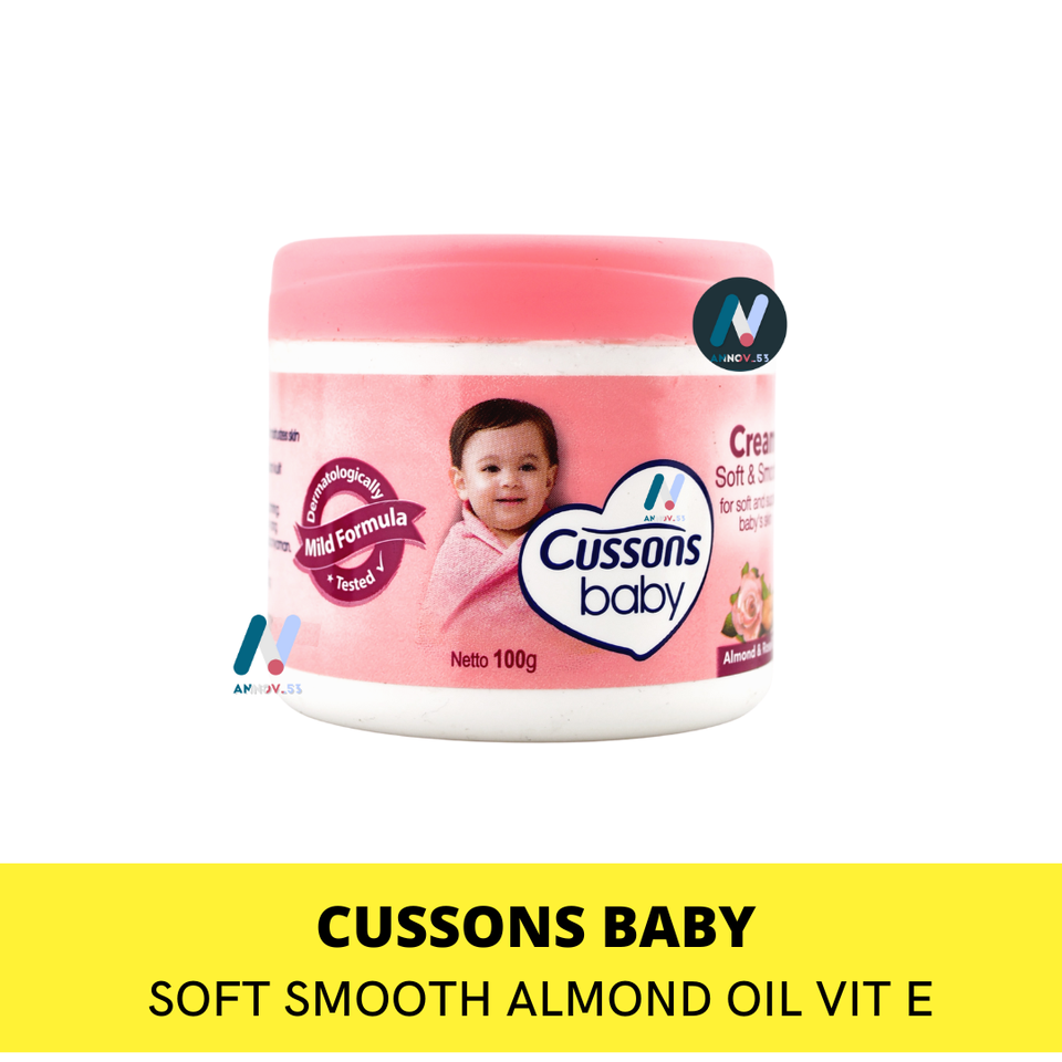 Cussons Baby Cream Soft Smooth Almond Oil Vit E C Natural Moisture Nourish 100g | eBay