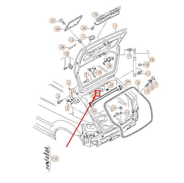 Audi OEM 07-12 A4 Quattro-hood Stop 8E0823429A for sale online | eBay