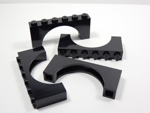 LEGO 4 Black 1x6x2 Arch Bricks M6 | eBay