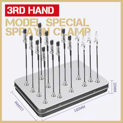 10x Spray Paint Clamps Alligator Clip 3rd hand Model Standing magnet ...