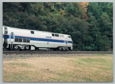 Railroad Photo - Amtrak #2 Diesel Locomotive 1990s Passenger Train | eBay