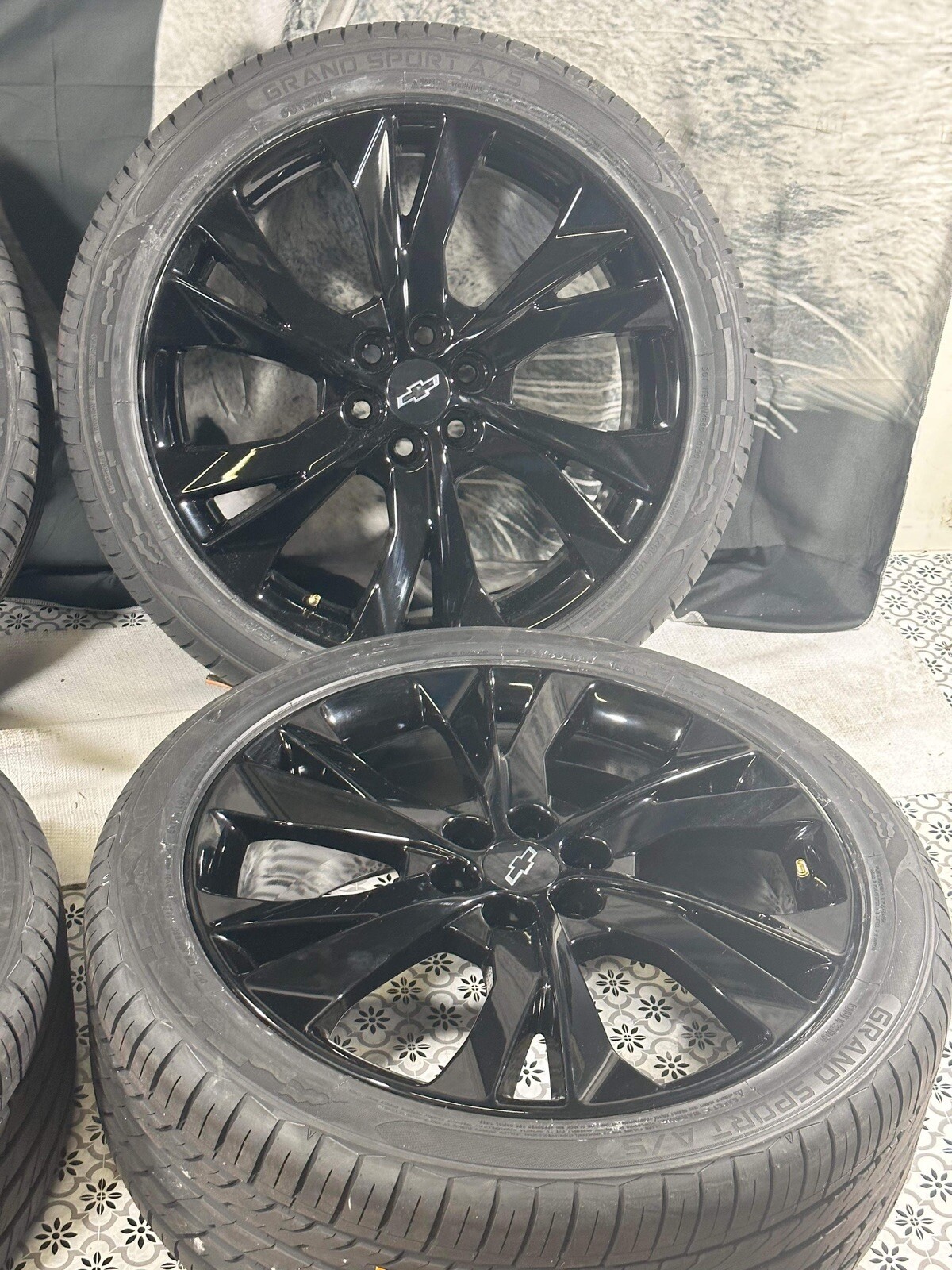 4 2020 Chevy Blazer 21" Factory OEM Wheels Rims Tires 5938 gloss black ...