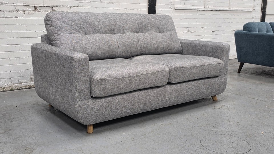 John Lewis Barbican Medium Sofa Bed Aquaclean Connie Grey | eBay UK