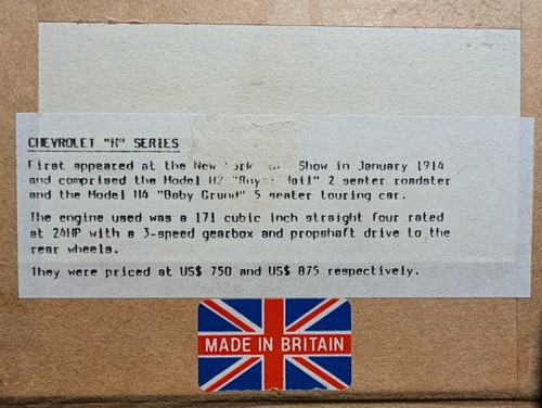 Chevrolet Royal Mail Car 1914 Collage Collectible Art of Watch Parts P ...