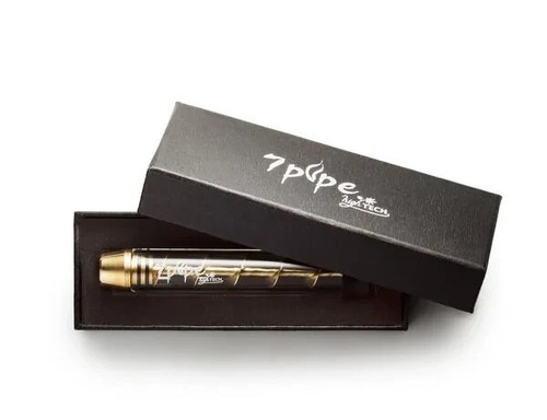 4" Glass Twisty Blunt 7 Pipe- Smoking Mini Pipe with Metal Tip | eBay