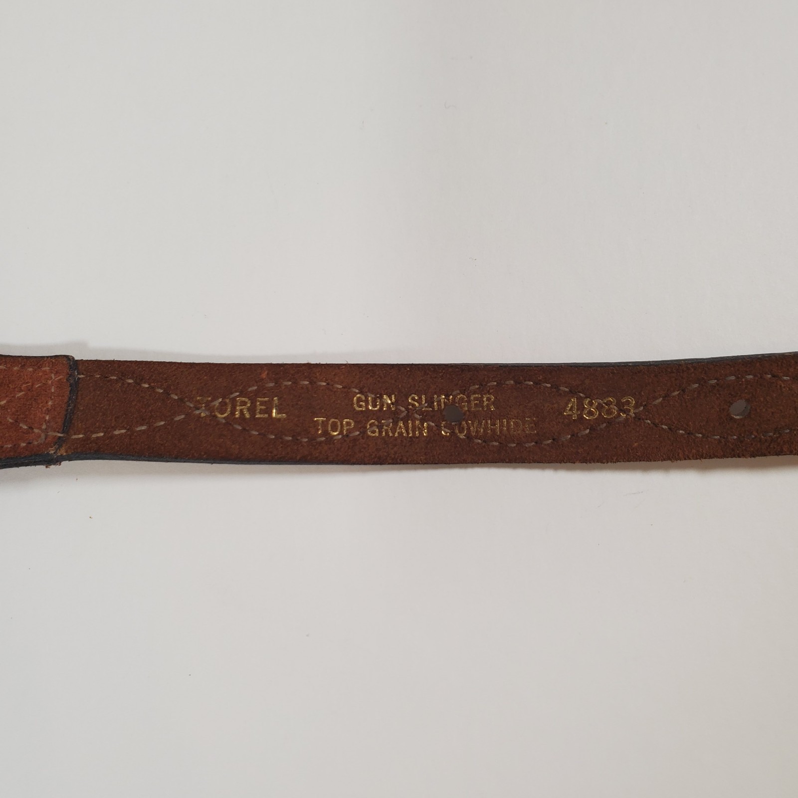 Vintage Torel Gun Slinger Rifle Sling Brown Genuine Leather Suede ...