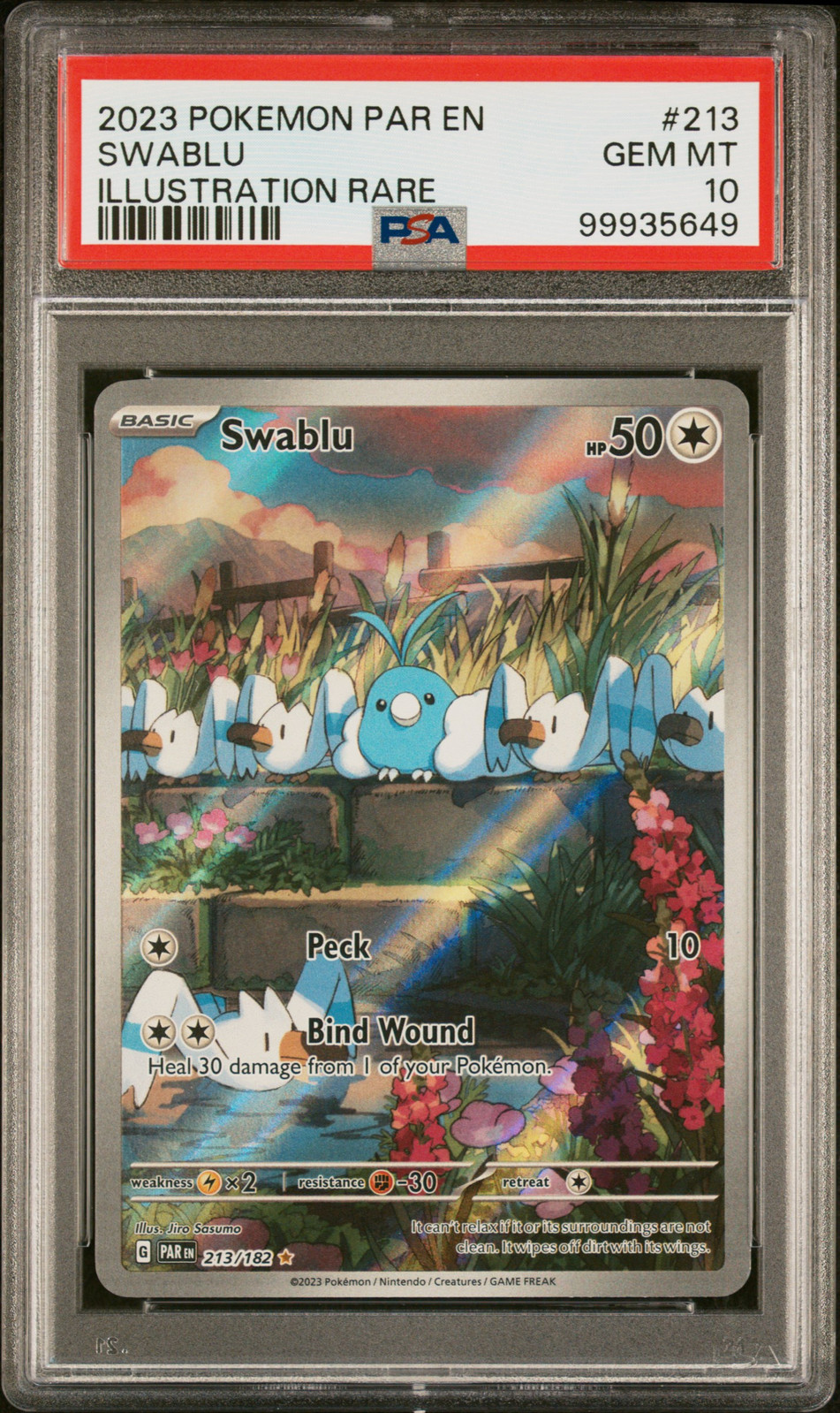 Swablu 2023 Scarlet & Violet: Paradox Rift #213/182 Illustration Rare ...