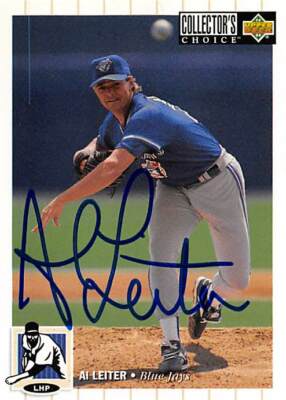 Al Leiter autographed baseball card (Toronto Blue Jays, FT) 1994 Upper ...