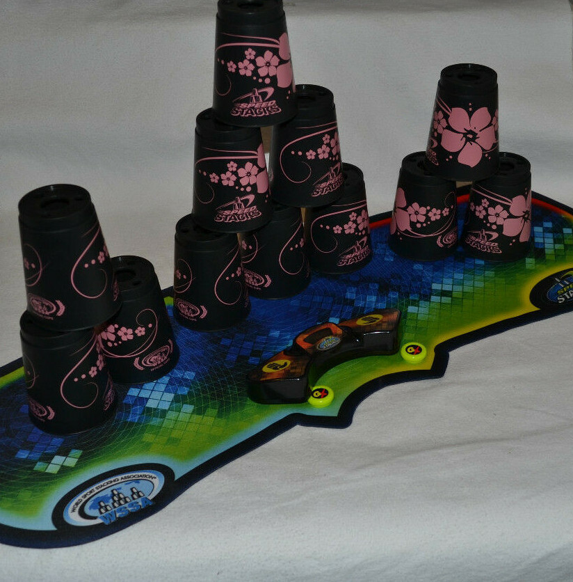 Speed Stacks Cups Competitor Sport Stacking Set Mat & Pro Timer 12 Cups ...