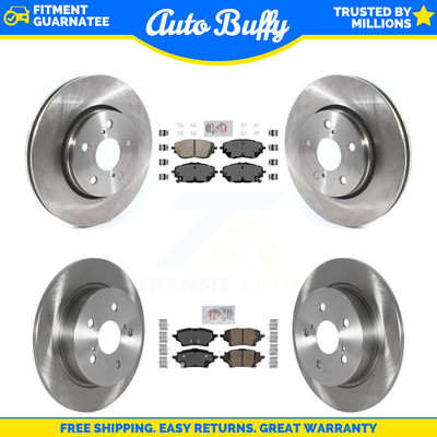 Front Rear Integrally Molded Pads And Disc Brake Rotors Kit For Toyota ...