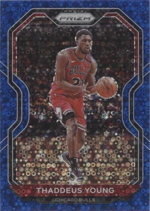 2020-21 Panini Prizm - Thaddeus Young #165 Blue Fast Break Prizm /175 ...