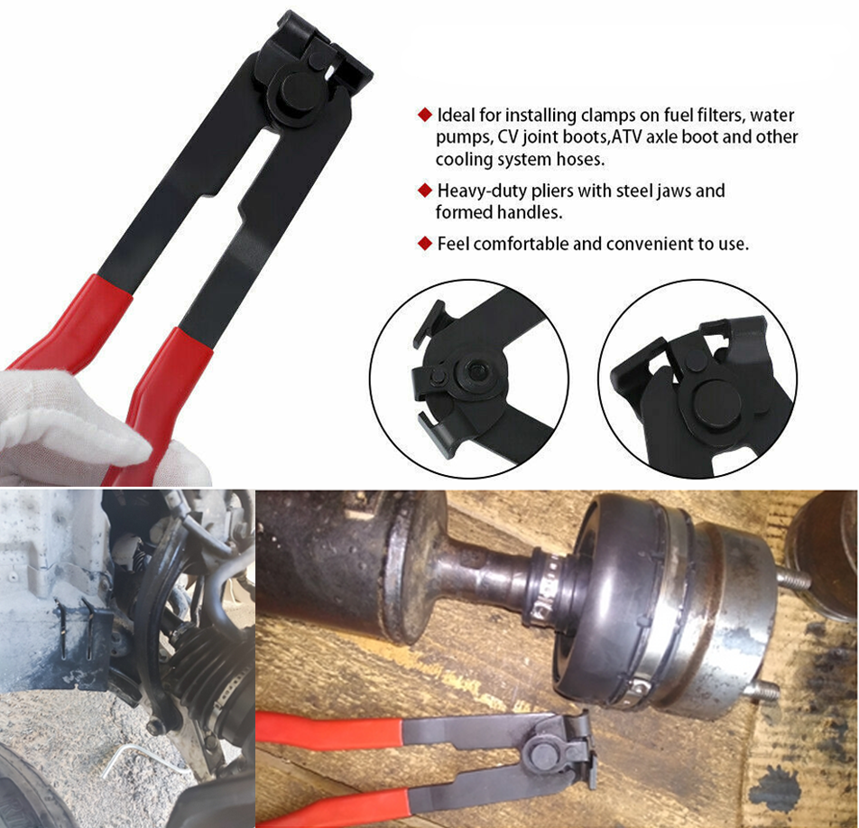 10x Stainless Steel Adjustable Axle Cv Joint Boot Crimp Clamp Kit w ...