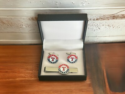 Texas Rangers Cufflinks, Tie Clip, Or Complete Set | eBay