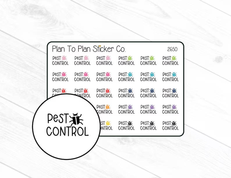 2650~~Pest Control Planner Stickers. | eBay