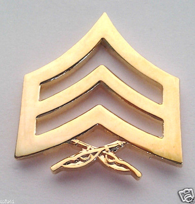 US MARINE CORP RANK E5 SGT GOLD (1") Military Hat Pin 14886 HO | eBay