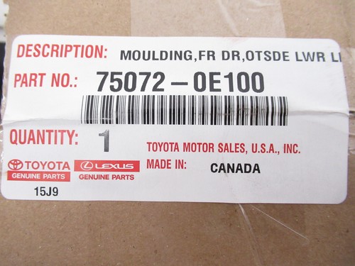 Genuine OEM Lexus 75072-0E100 Driver Front Door Molding 2016-19 RX350 ...