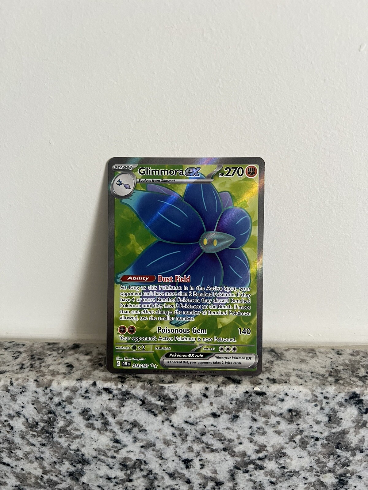 Pokémon TCG Glimmora ex SV03: Obsidian Flames 213/197 Holo Ultra Rare ...