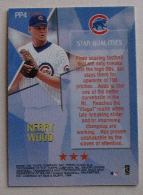 KERRY WOOD Chicago CUBS 1999 TOPPS Stars BASEBALL Promo CARD #PP4 | eBay