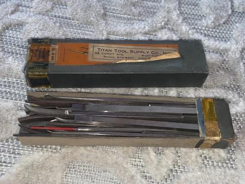 Lot of 41 Vintage METAL FILES - various types - machinist metalworking ...