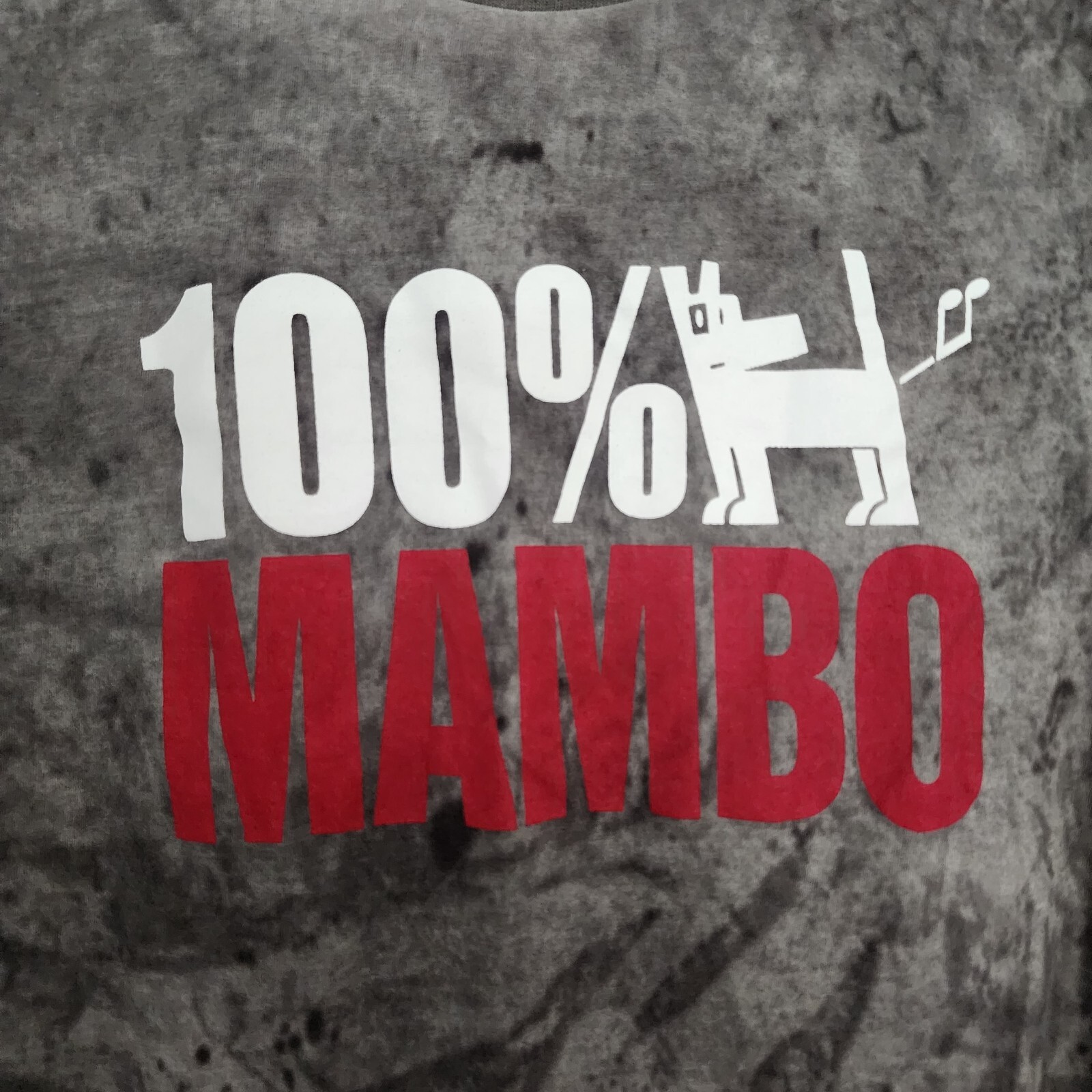 Mambo Australia Mens XL Farting Music Dog Graphic T Shirt Tie Dye Acid ...