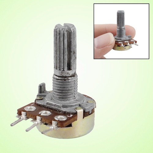 Desk Lamp Knurled Shaft 3 Terminals Single Linear Pot Potentiometer 50K ...