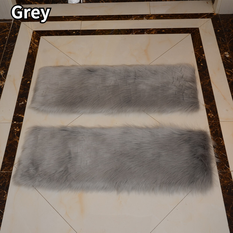 Faux Wool Stair Tread Carpet Mat Staircase Plush Non-slip Rug Pad ...